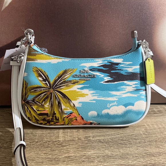 Coach | Bags | Coach Terri Shoulder Bag Hawaiian Print Nwt | Poshmark